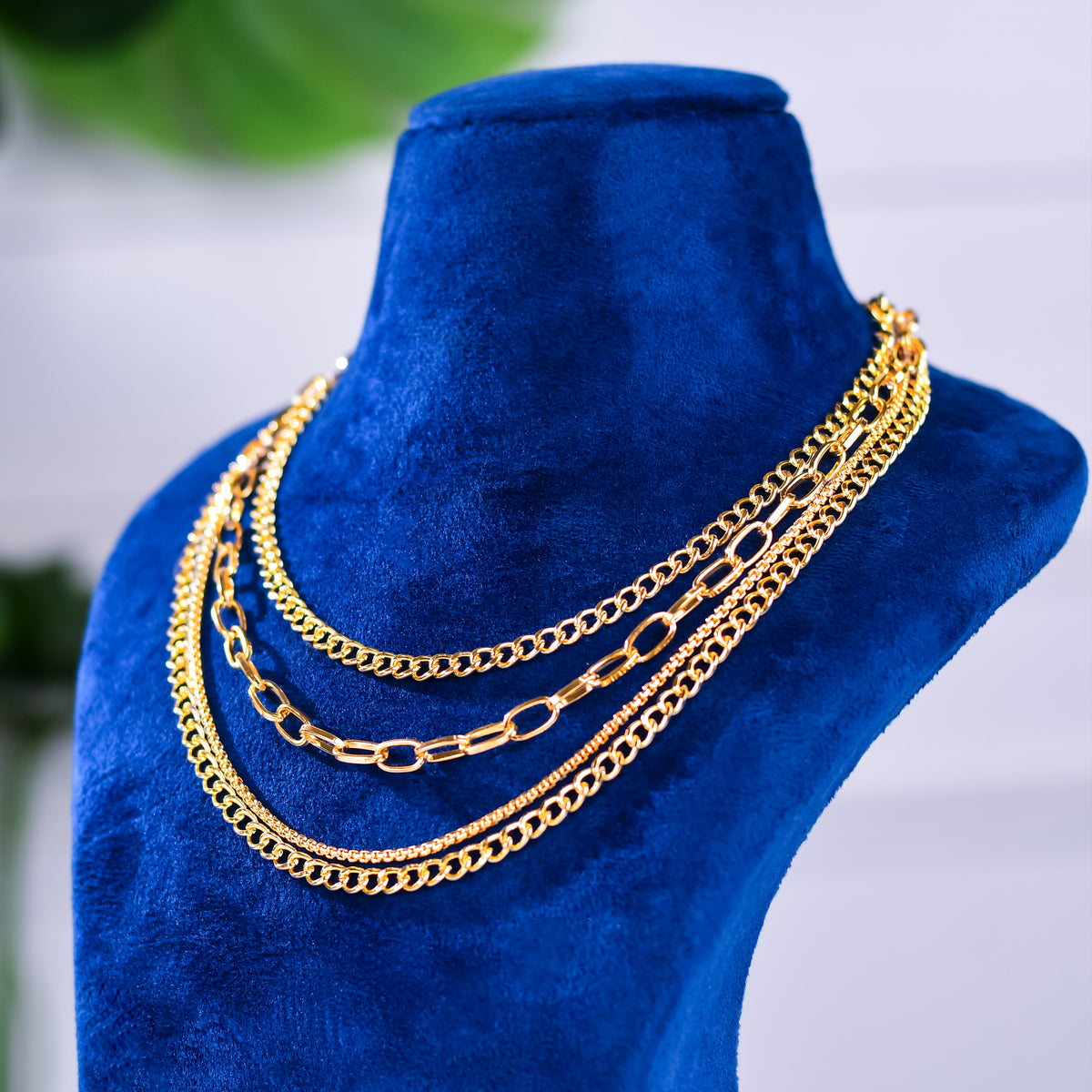 Multi Layered Gold Chain Necklaces – Theglamsutra